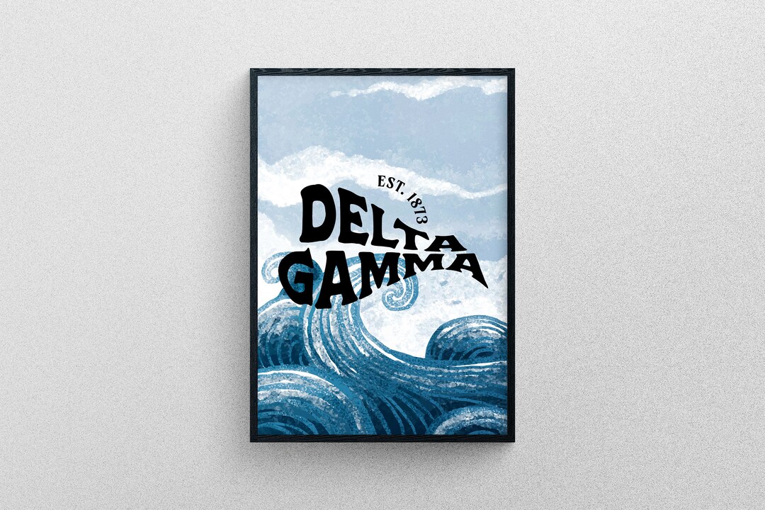 Delta Gamma Art Print, Sorority Art Prints, Sorority Art, Sorority ...