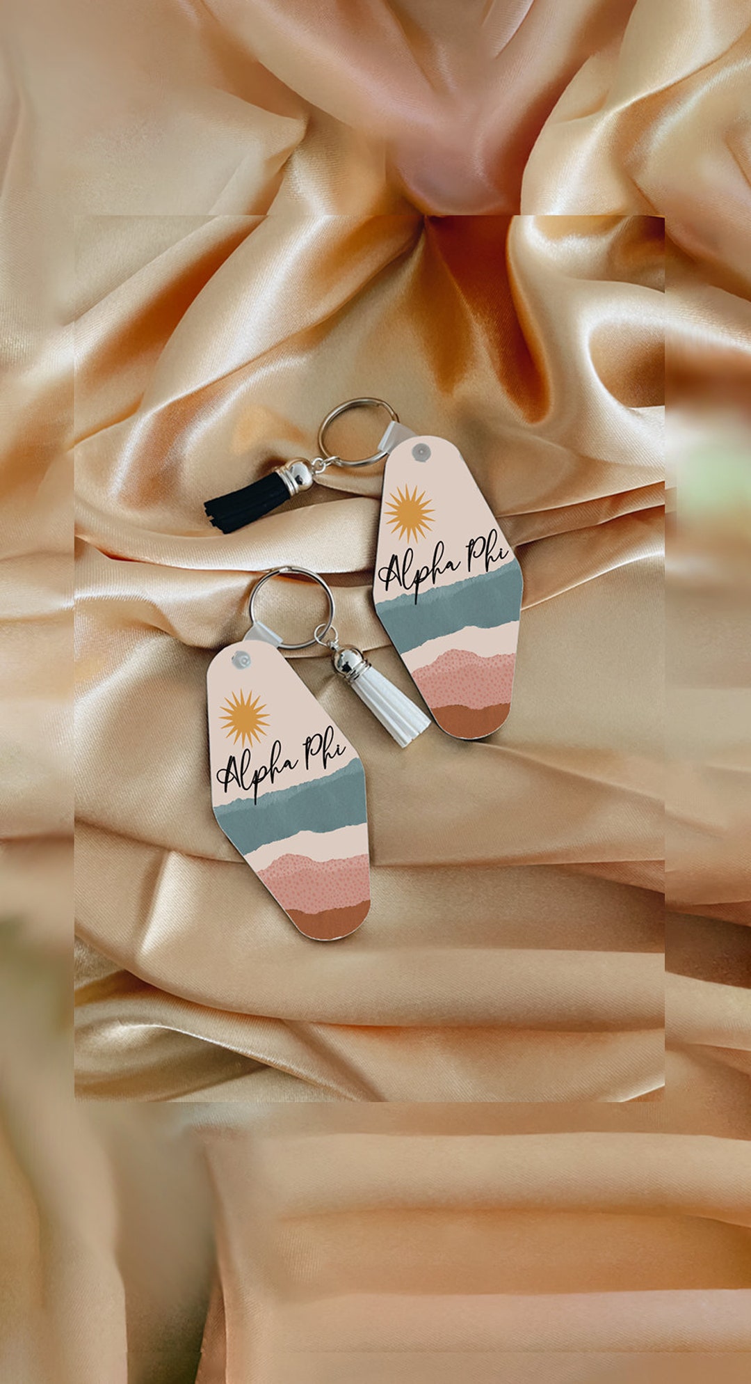 Alpha Phi Keychain, Sorority Keychain, Recruitment, Big Little Reveal ...