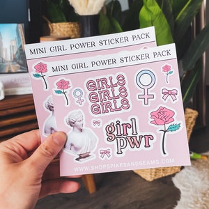 Girl Power Sticker Pack, Aesthetic, Internet Stickers, Quote Stickers ...