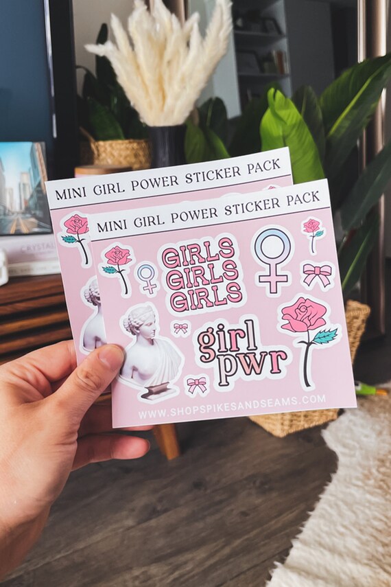 Girl Power Sticker Pack Aesthetic Internet Stickers Quote | Etsy