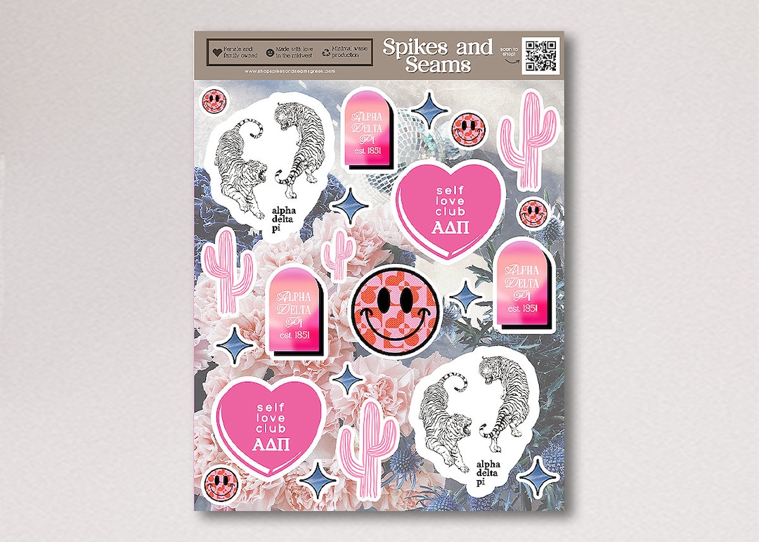 Alpha Delta Pi Stickers, Adpi, Sorority Stickers, Gifts for Rush, Bid ...