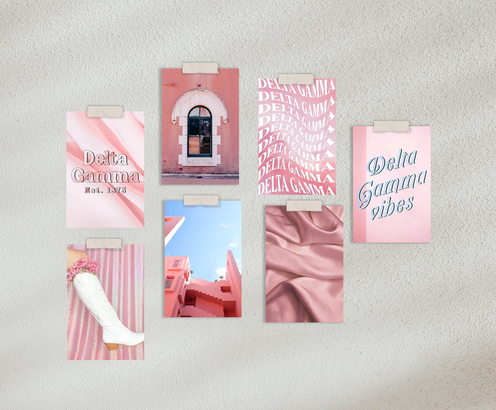 Sorority collage kit delta delta delta tri delta sorority | Etsy