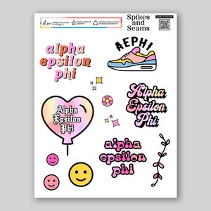 Alpha Epsilon Phi Stickers, Sorority Recruitment, Sorority Stickers ...