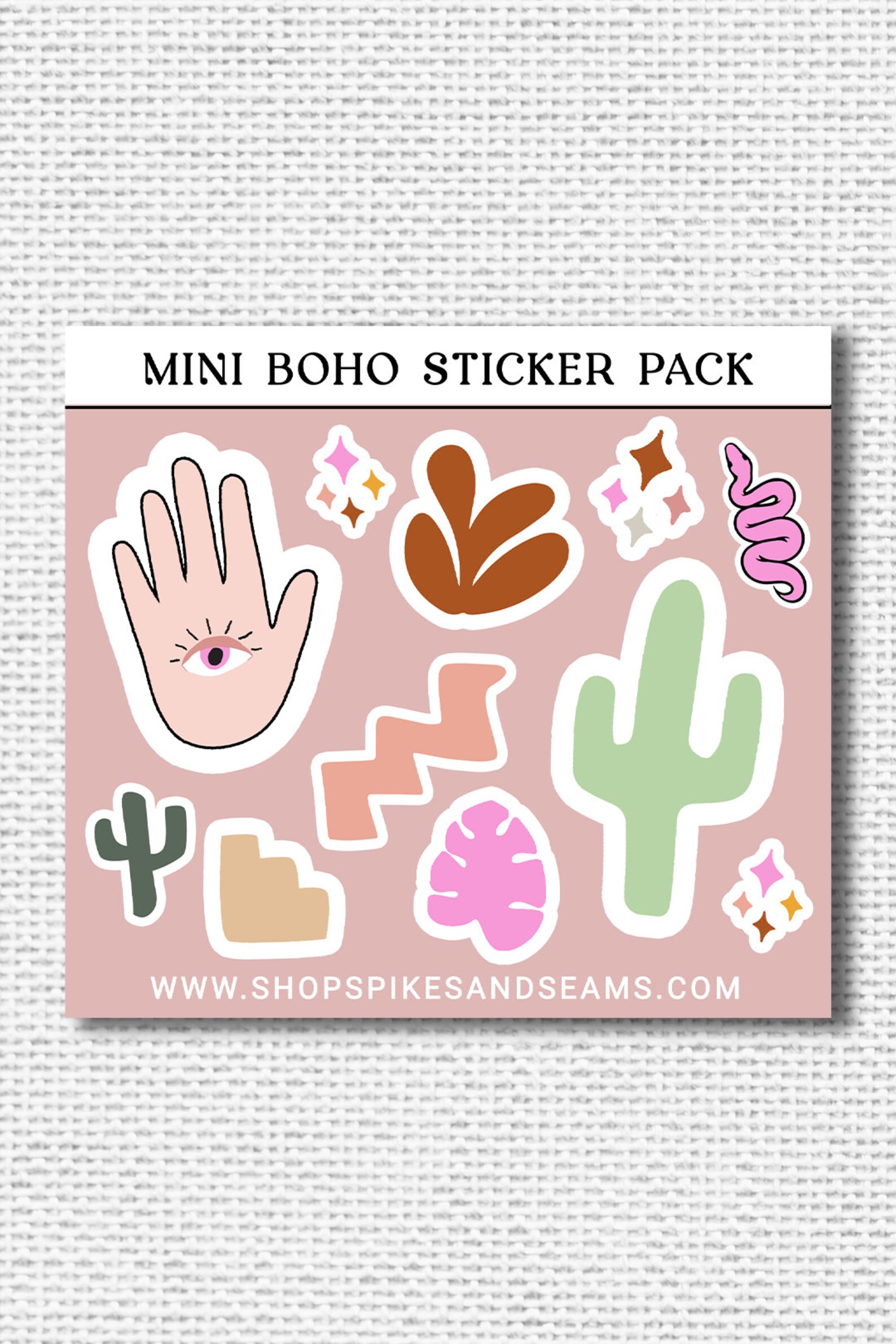 Boho Sticker Pack Aesthetic Internet Stickers Quote - Etsy