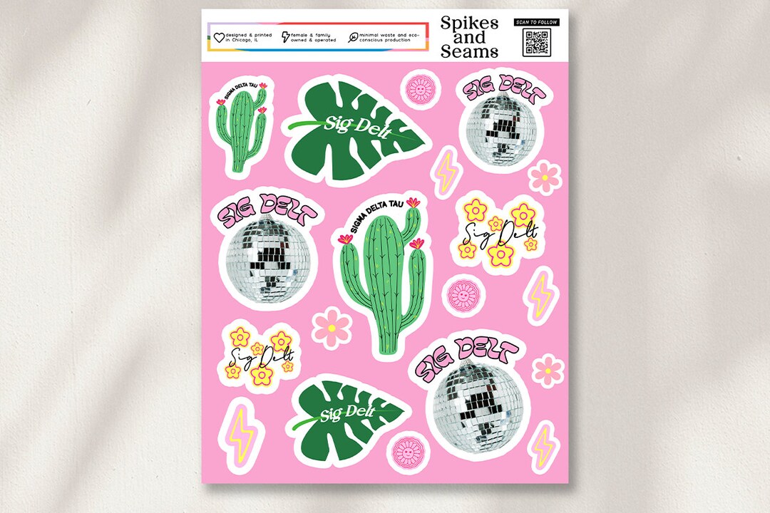 Sigma Delta Tau Stickers, Sig Delt Merchandise, Sorority Stickers ...