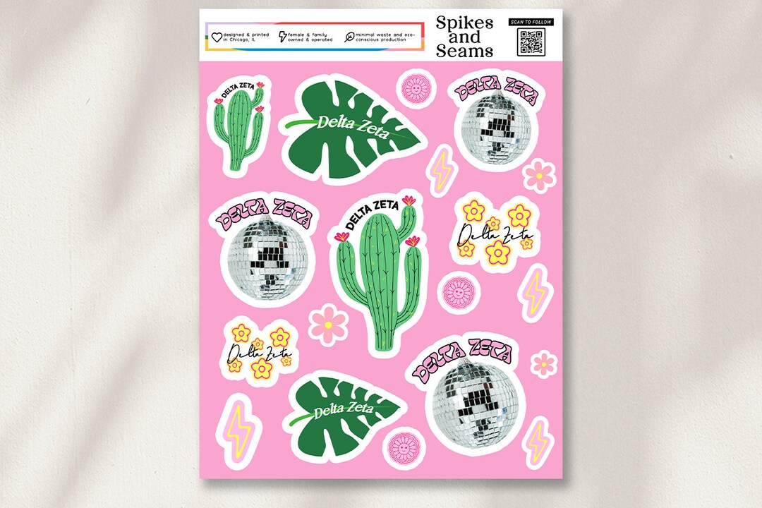 Delta Zeta Stickers, Delta Zeta Merchandise, Sorority Sticker ...
