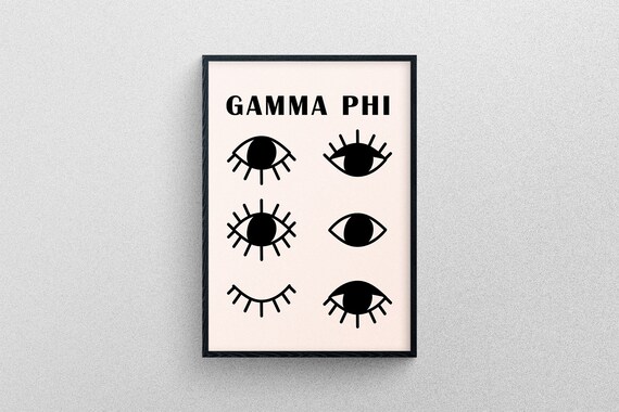 Gamma Phi Beta Art Prints Collage Kit Gphi Sorority Art | Etsy