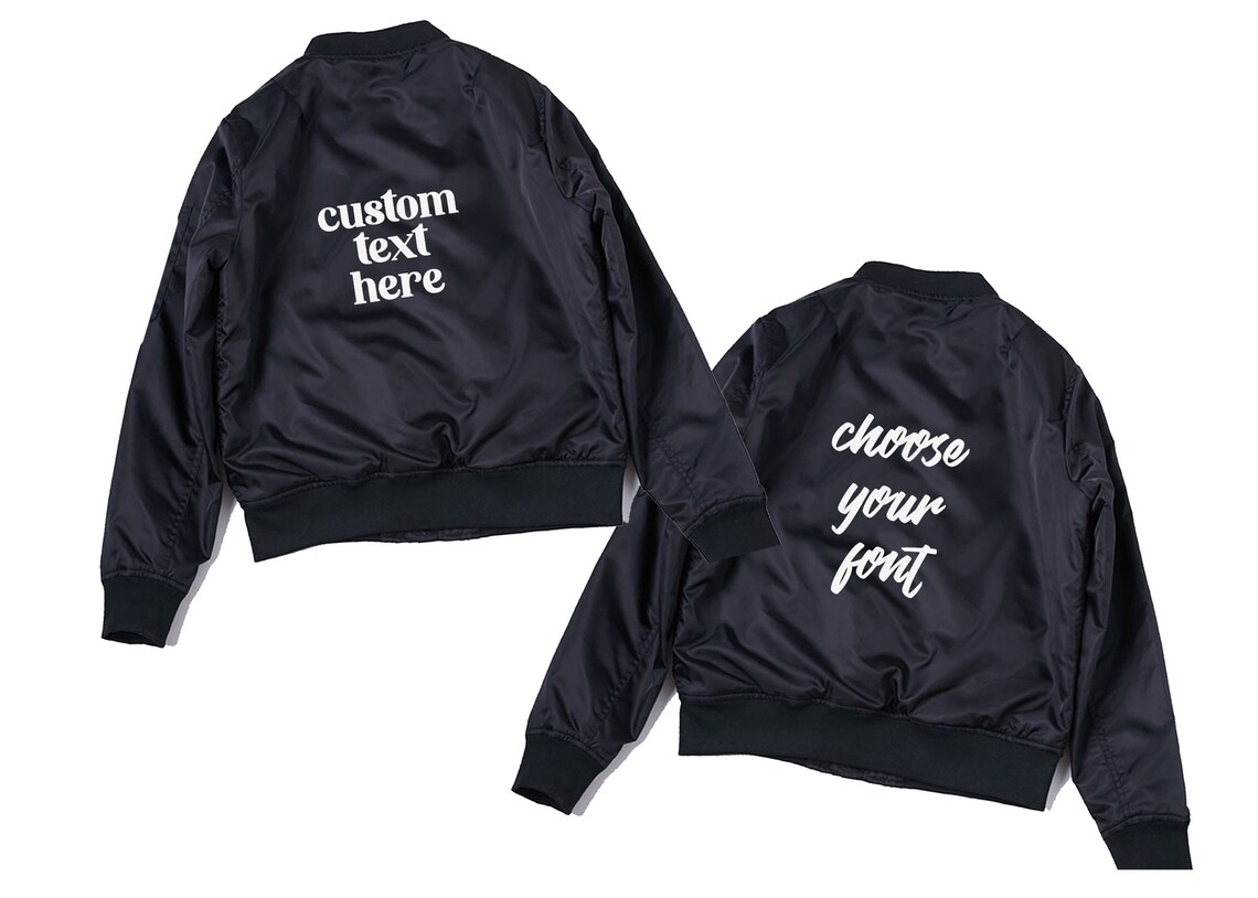 Custom Bomber Jacket Custom Bomber Bomber Jacket Bomber - Etsy