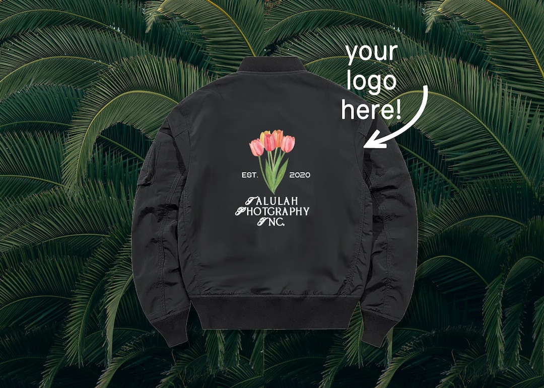 Custom Black Jacket, Custom Unisex Jacket, Custom Outerwear, Custom ...