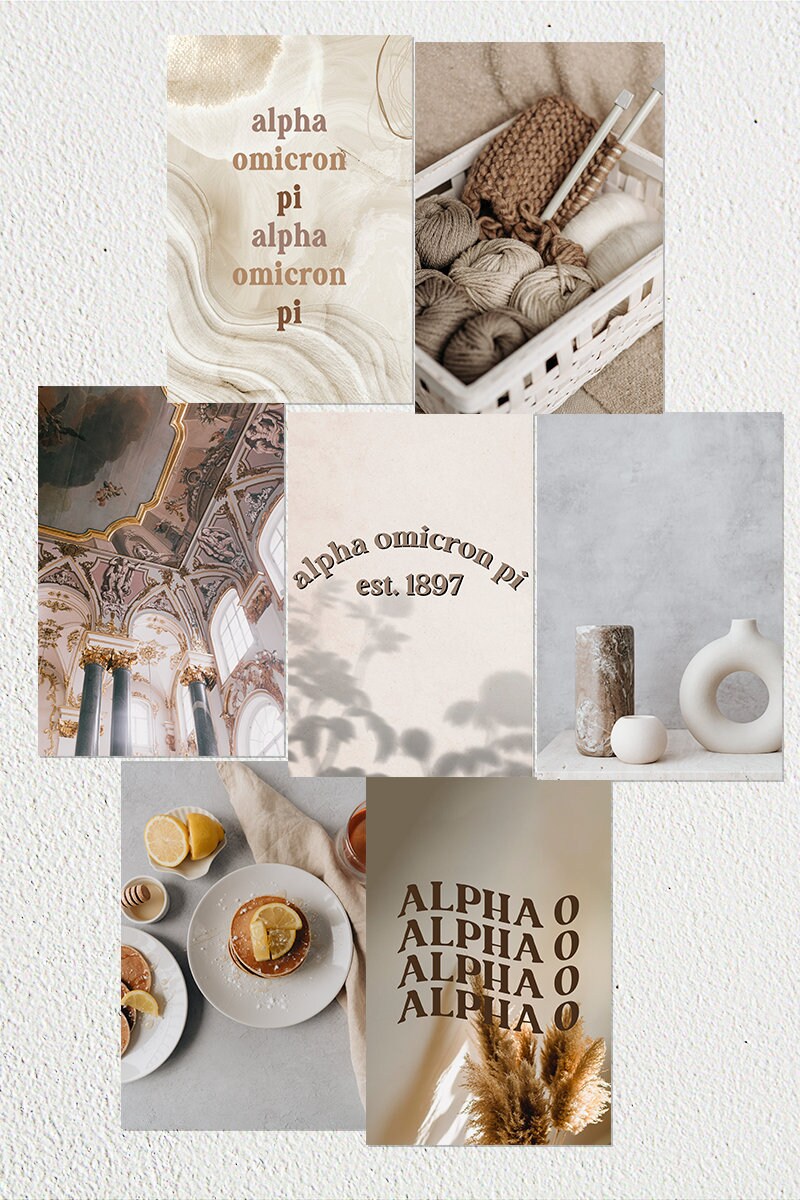 Sorority Collage Kit Alpha Epsilon Phi Aephi Sorority Art | Etsy