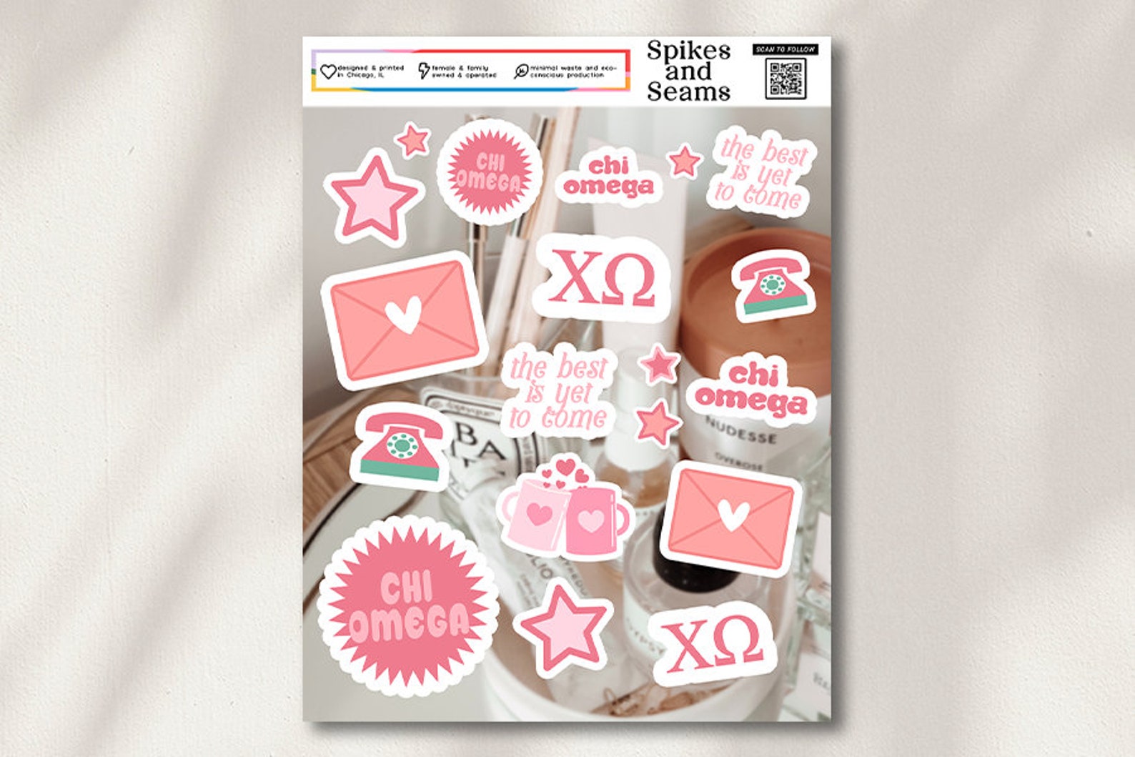 Tri Sigma Stickers, Sigma Sigma Sigma Merch, Sorority Stickers ...