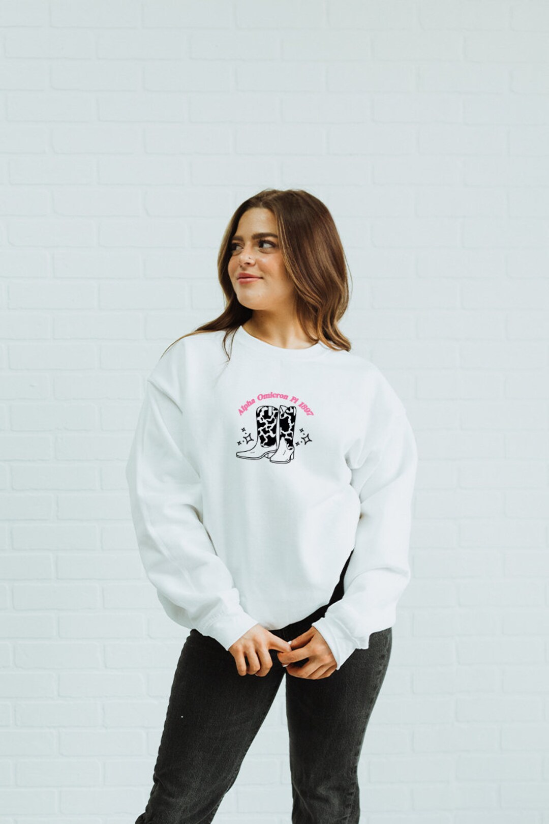 Aoii Sweatshirt, Alpha O Merch, Alpha Omicron Pi, Sorority Shirt, Big ...