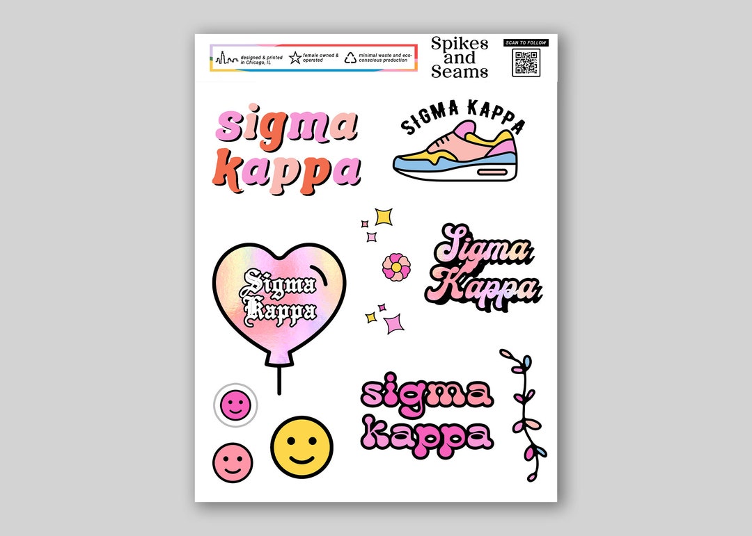 Sigma Kappa Stickers, Sig Kap, Sorority Recruitment, Sorority Stickers ...