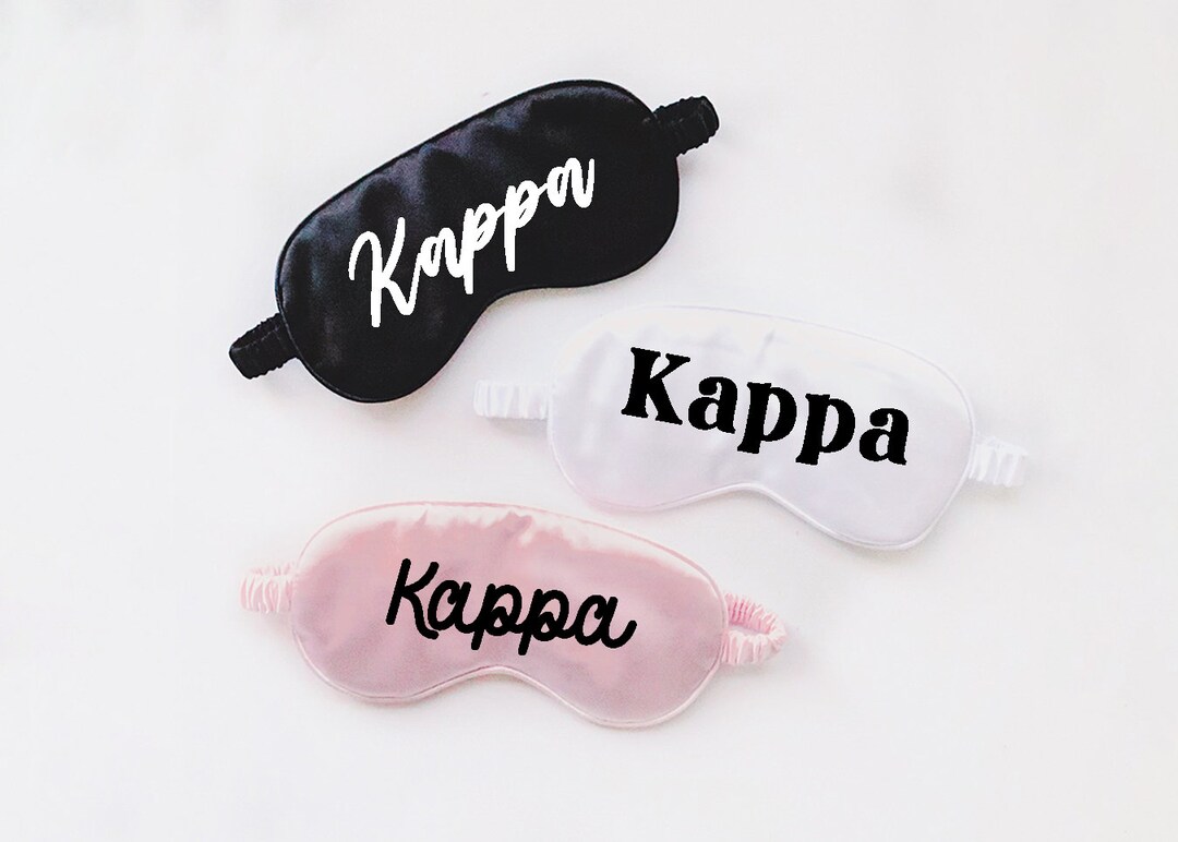 Kappa Kappa Gamma KKG Custom Sleep Mask Sorority - Etsy