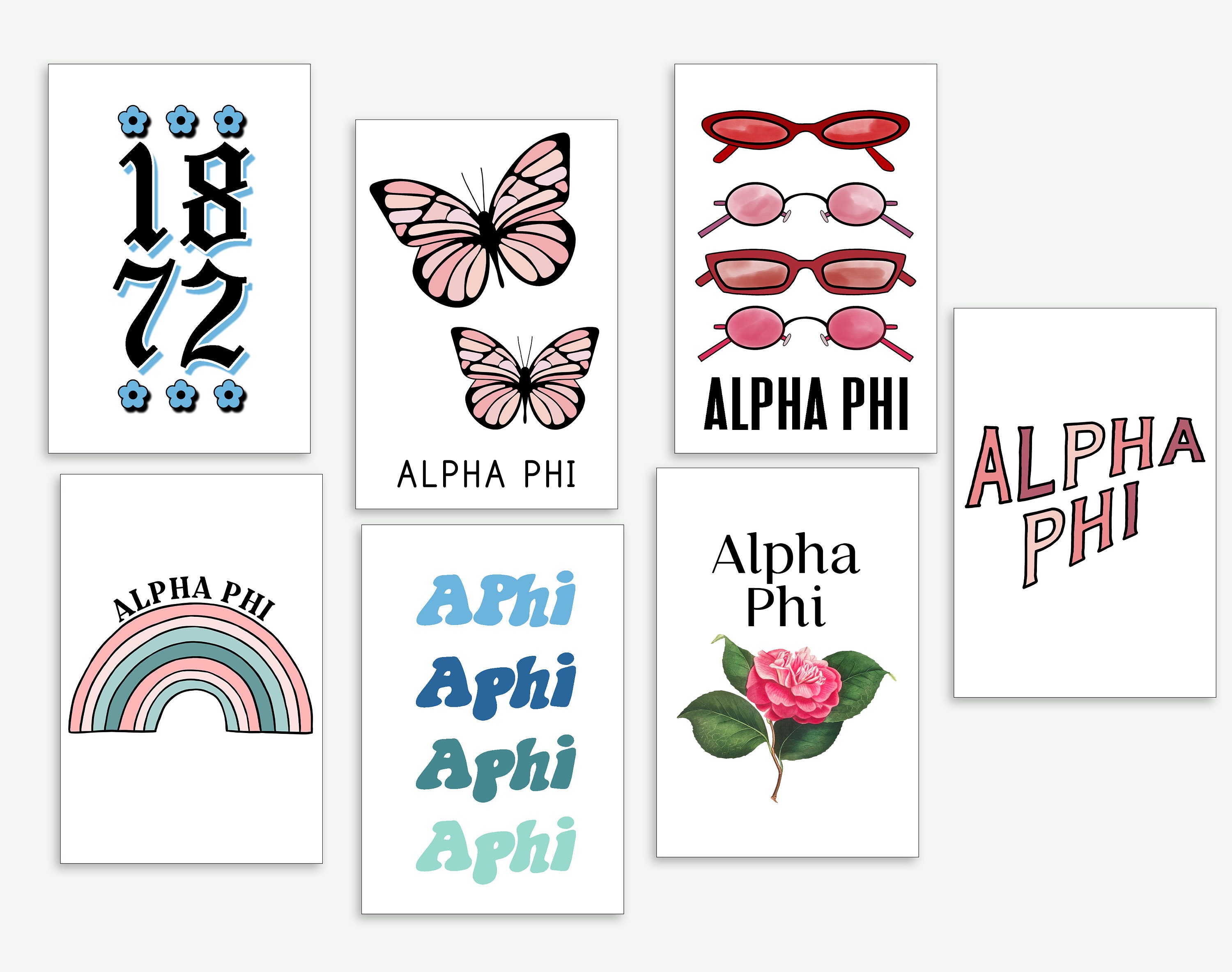 Alpha Phi Print Alpha Phi Sorority Prints Sorority | Etsy