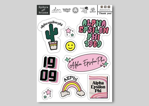 Alpha Epsilon Phi stickers sorority recruitment sorority | Etsy