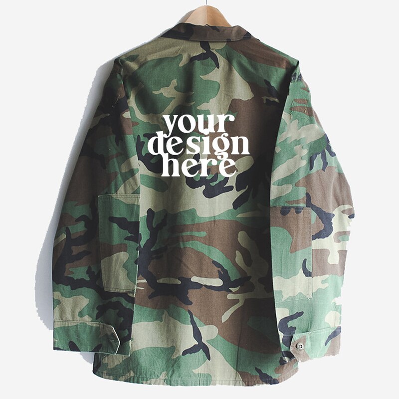 Painted Camo Jacket - Etsy