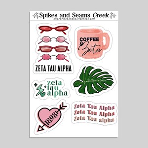 Delta Zeta Stickers Sorority Recruitment Sorority Stickers | Etsy