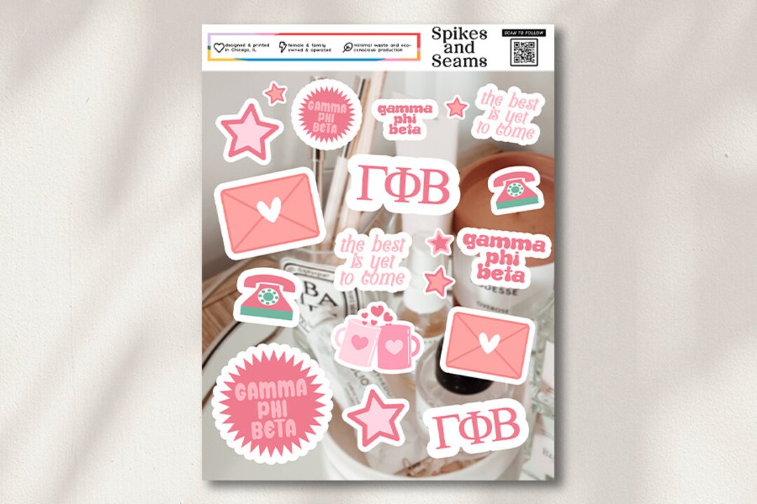 Gamma Phi Beta Stickers, Gamma Phi Merchandise, Sorority Stickers ...