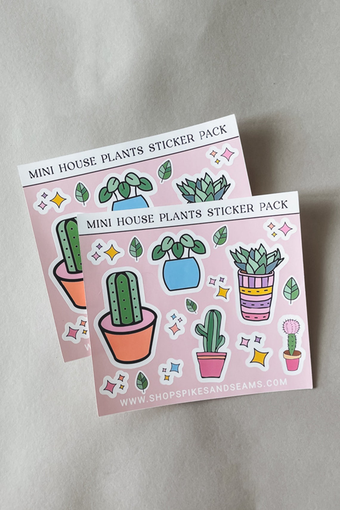 Cactus Sticker Pack Aesthetic Internet Stickers Quote Word | Etsy