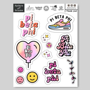 Alpha Epsilon Phi Stickers Sorority Recruitment Sorority | Etsy
