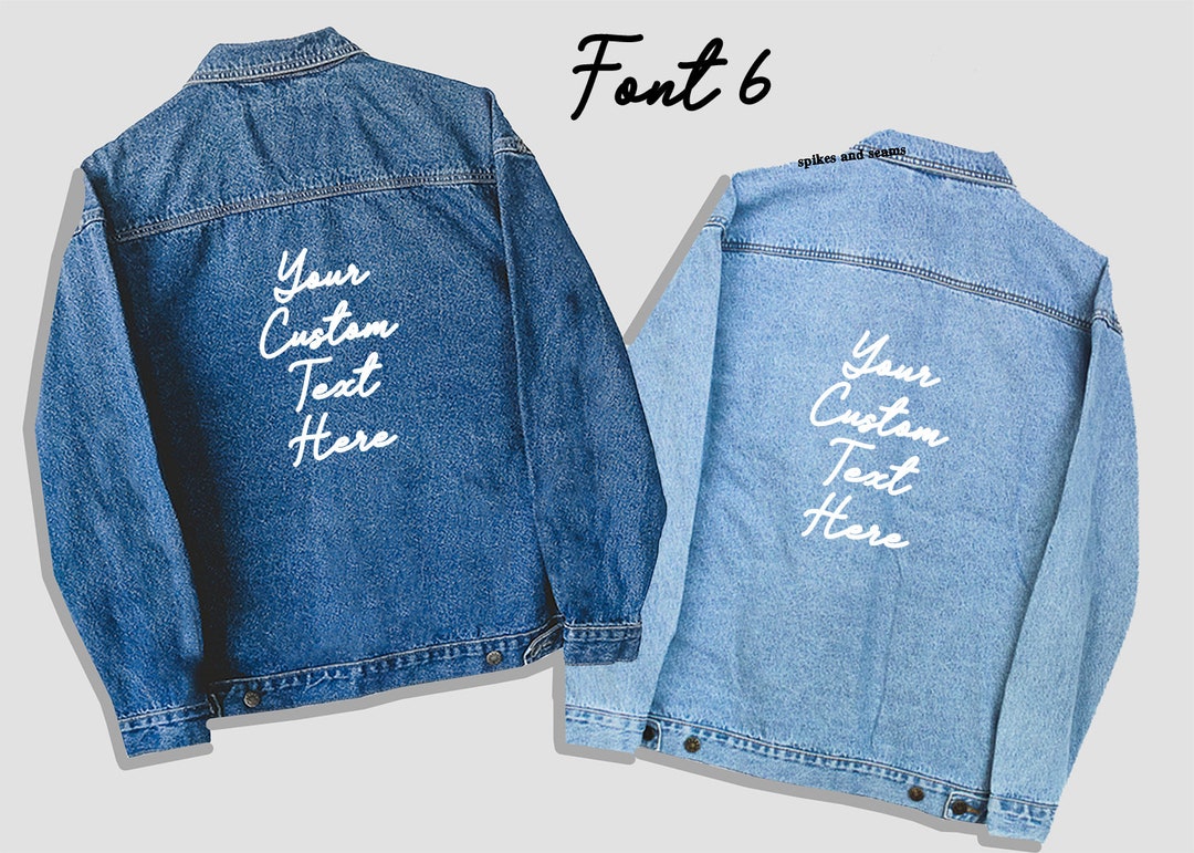 Custom Denim Jacket, Custom Jean Jacket, Bachelorette Party Jackets ...