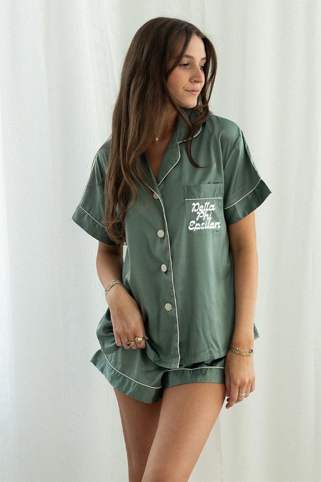 Delta Phi Epsilon, Luxurious Satin Sorority Pajam*as, Custom Satin ...