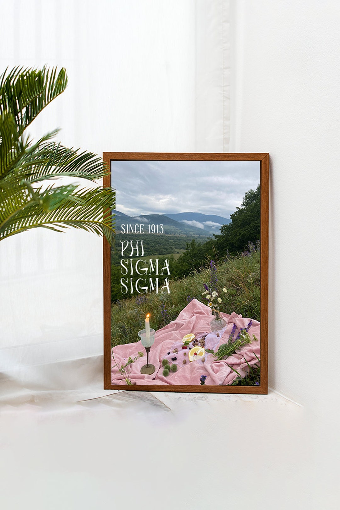 Phi Sig Art Print, Phi Sig Merch, Phi Sigma Sigma, Sorority Art Print ...