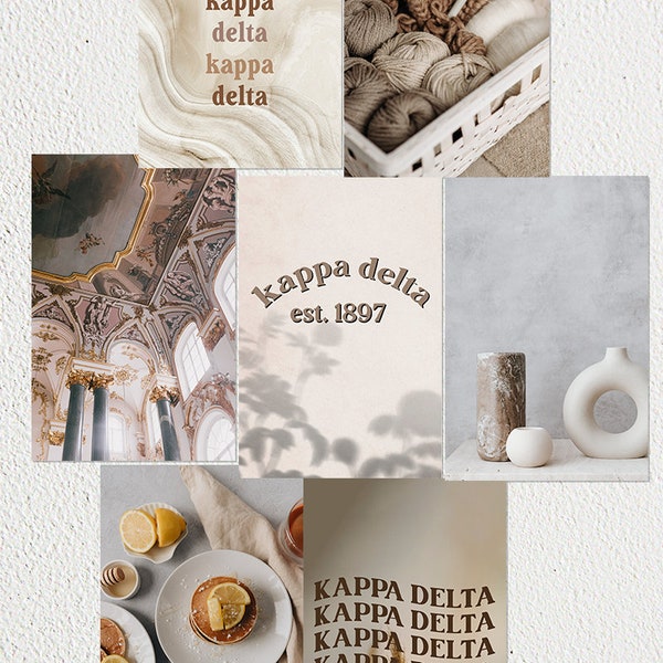 Blue Kappa Delta Poster - Etsy