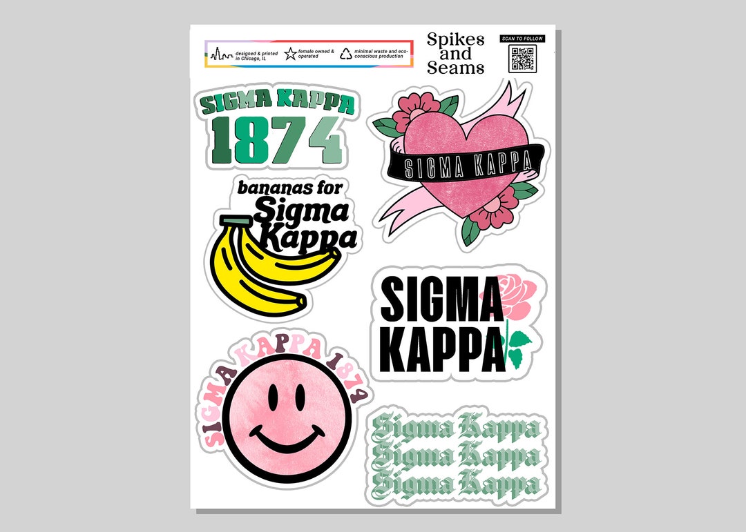 Sigma Kappa Stickers, Sig Kap, Sorority Recruitment, Big Little Reveal ...
