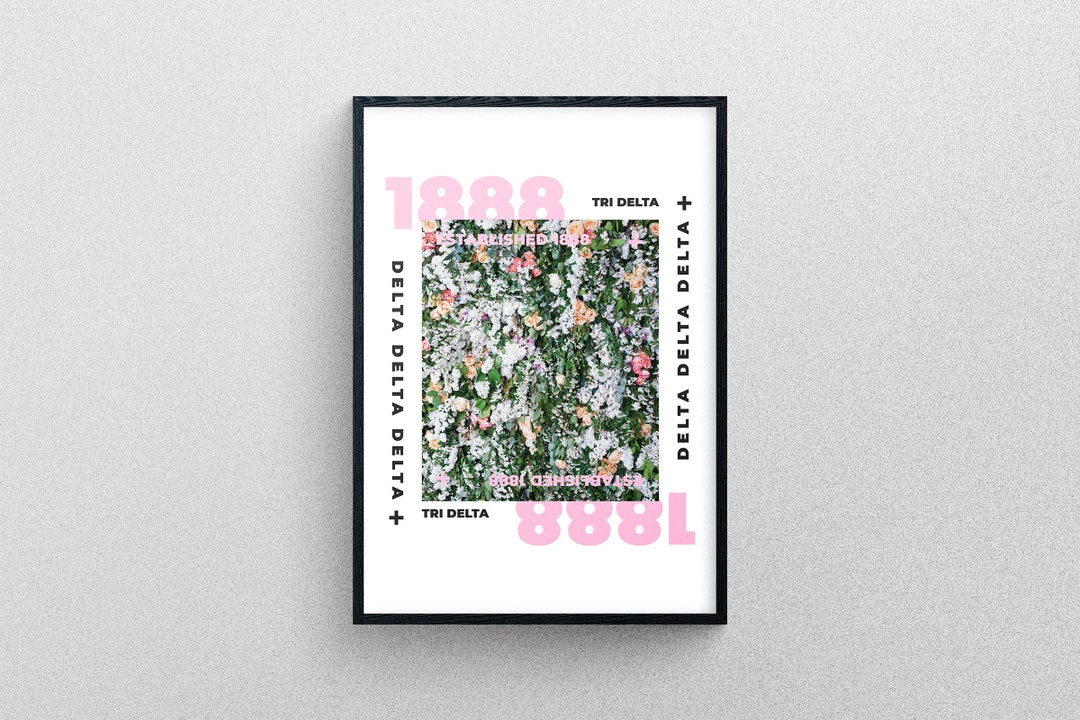 Tri Delta Art Print, Delta Delta Delta, Sorority Art, Sorority ...