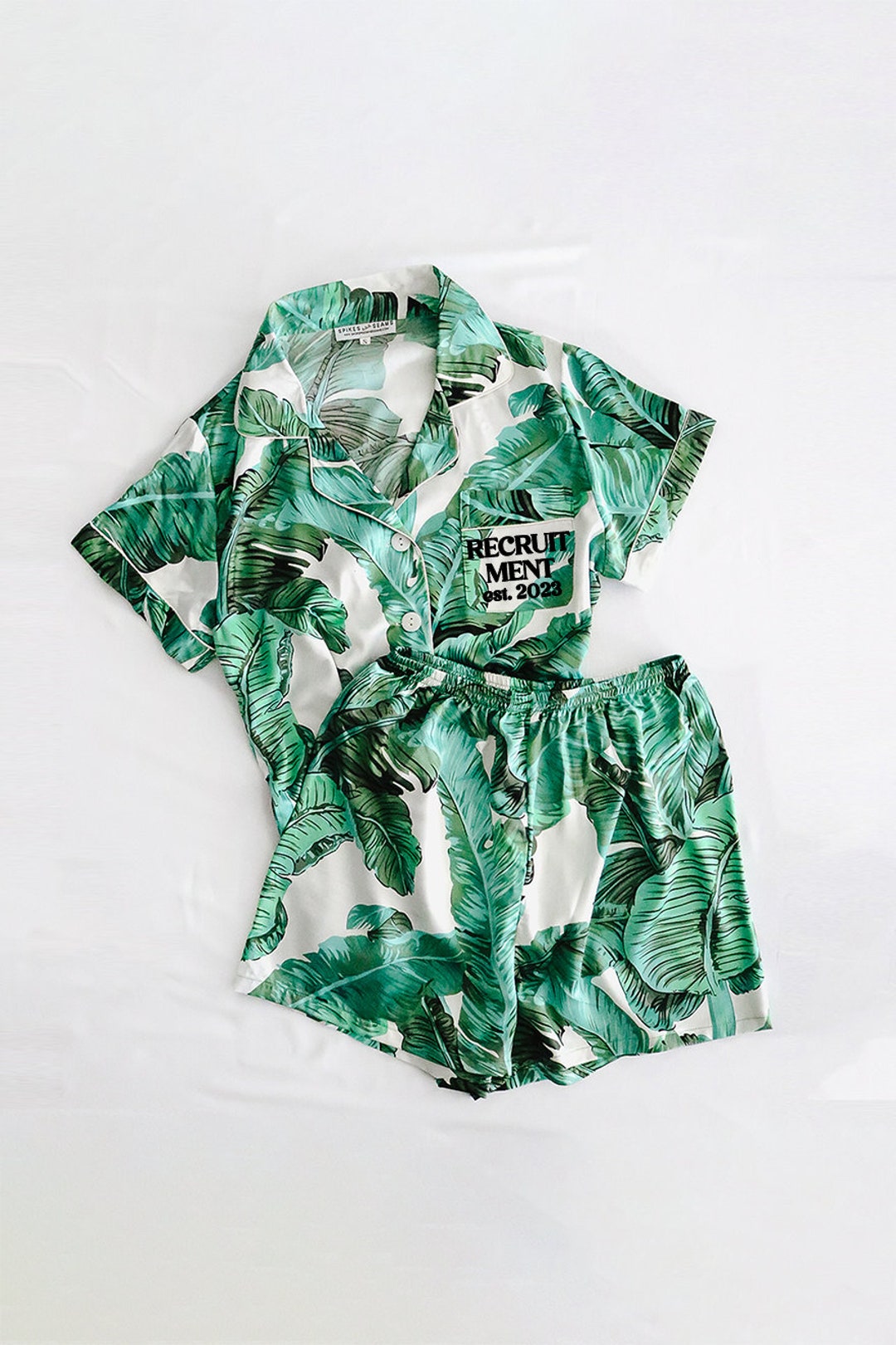 Girl Gang Pajamas, Big Little Reveal, Recruitment, Banana Leaf Pajamas ...