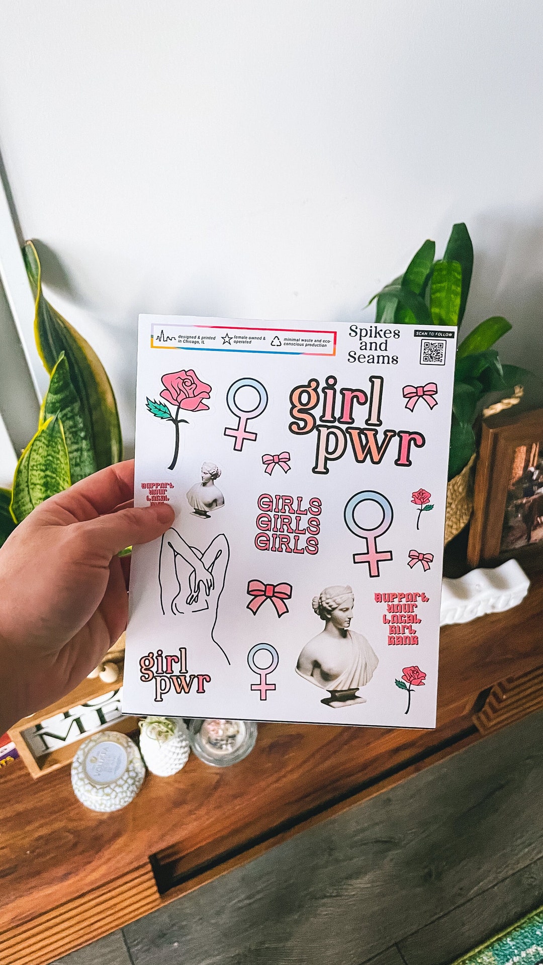 Girl Power Sticker Pack, Aesthetic, Internet Stickers, Quote Stickers ...