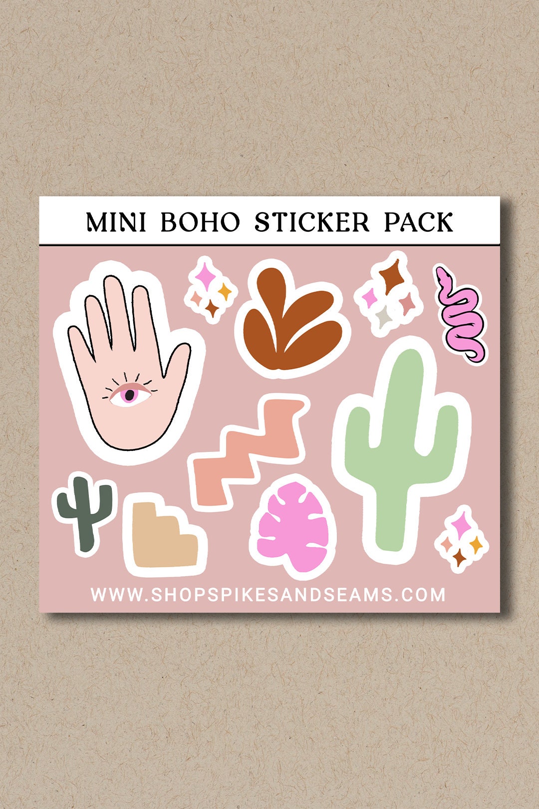 Boho Aesthetic Sticker Pack, Laptop Decals, Planner Stickers - Etsy