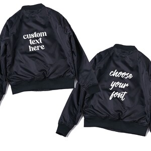 Custom Bomber Jacket Personalized Jacket Women's Jacket - Etsy