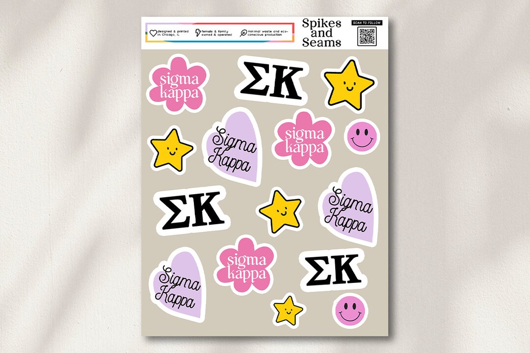 Sigma Kappa Stickers, Sigma Kappa Merch, Sig Kap, Sorority Stickers ...