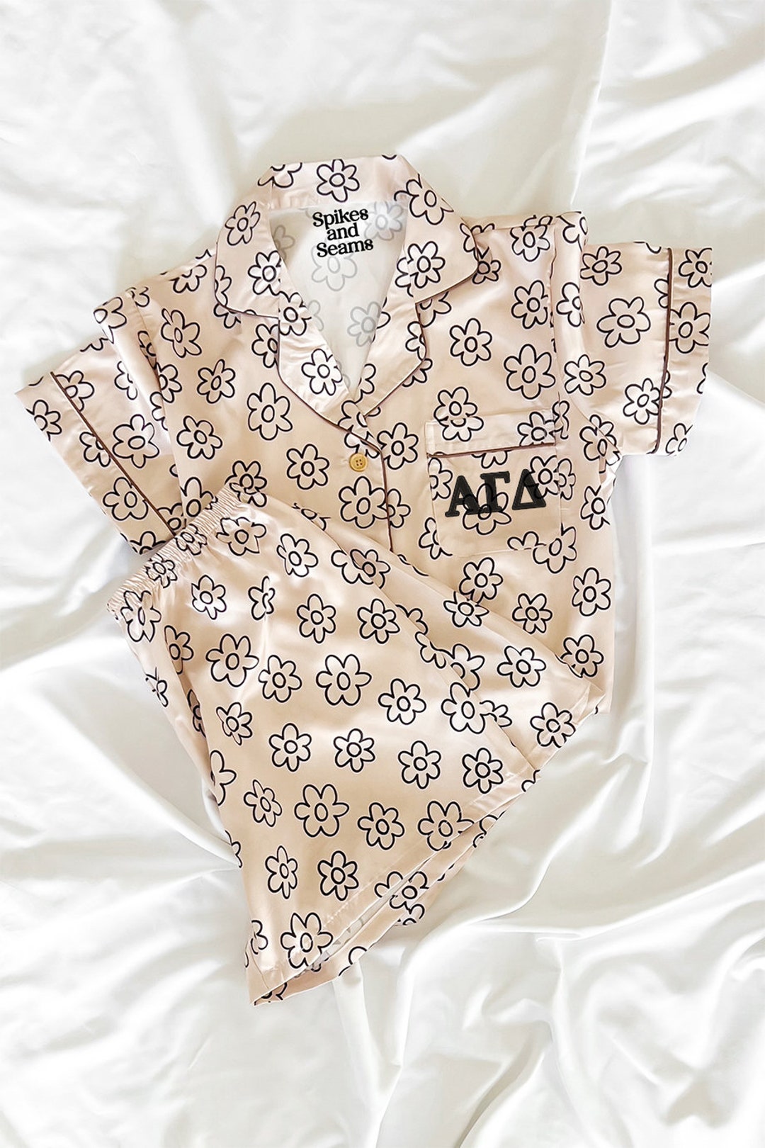 GREEK LETTERS Alpha Gam Pajamas, Alpha Gamma Delta, Sorority Pajamas ...