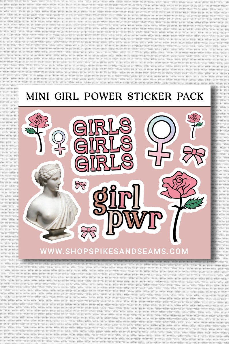 Girl Power Sticker Pack Aesthetic Internet Stickers Quote - Etsy