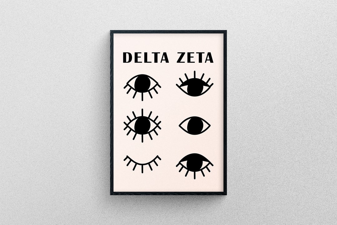 Delta Zeta Art Print, Sorority Art, Collage Kit, Photo Kit, Photo ...