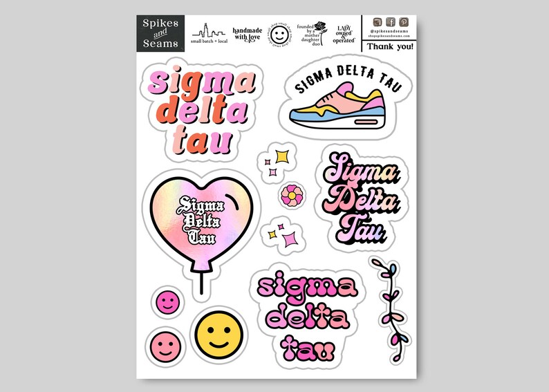 Alpha Epsilon Phi Stickers Sorority Recruitment Sorority | Etsy