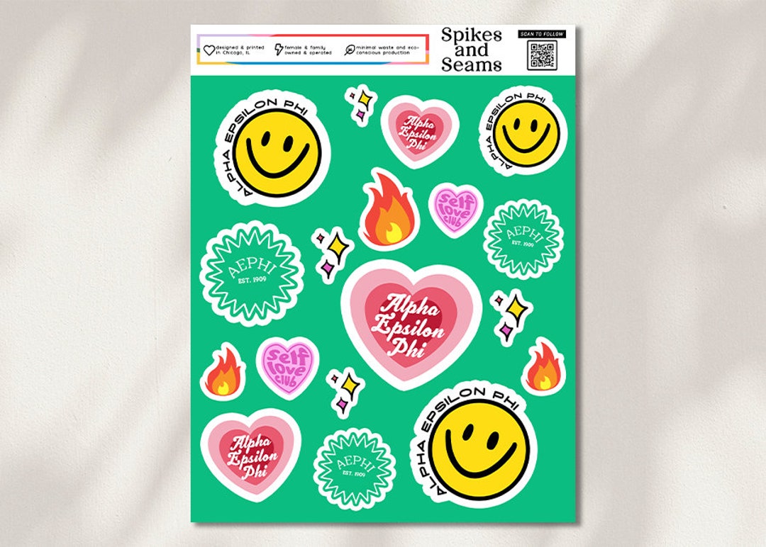 Aephi Stickers, Alpha Epsilon Phi, Greek Recruitment, Sorority Stickers ...