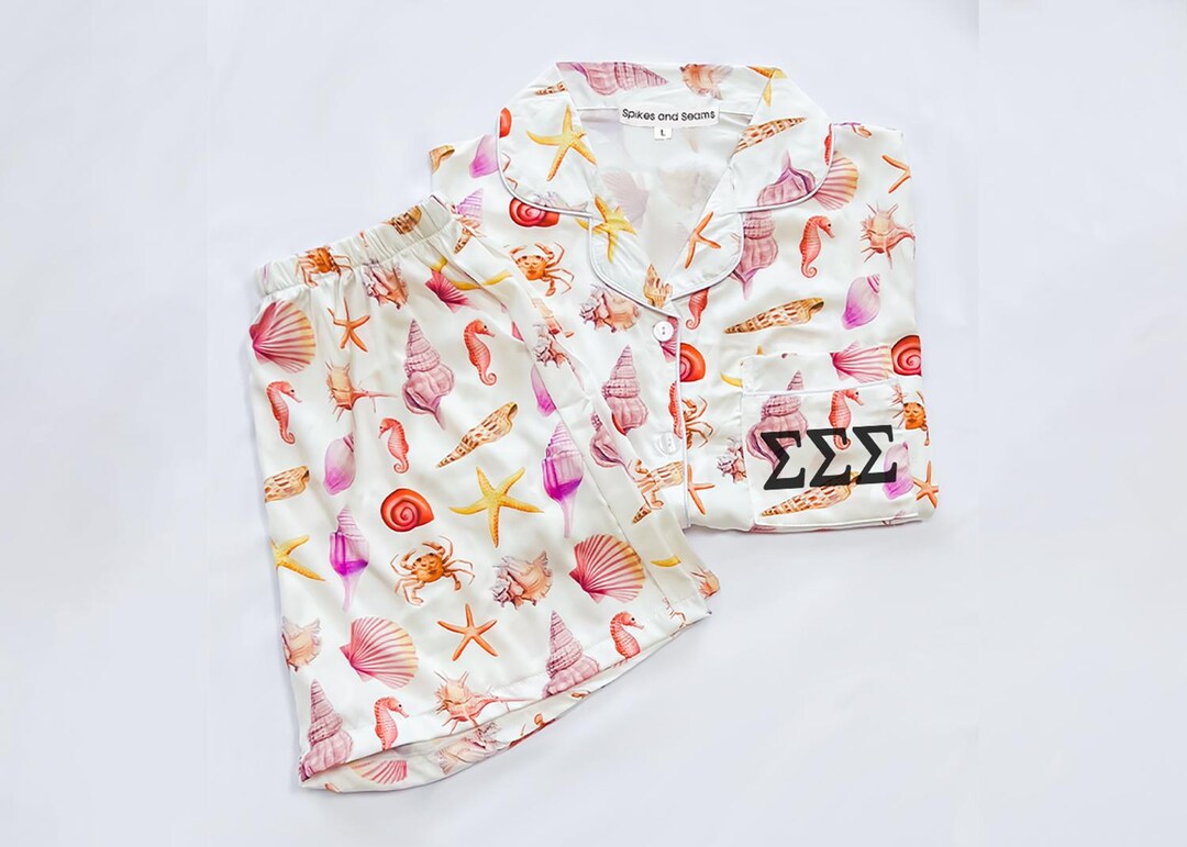 Tri Sigma, Sigma Sigma Sigma, Sorority Pajamas, Custom Beach Pajamas ...