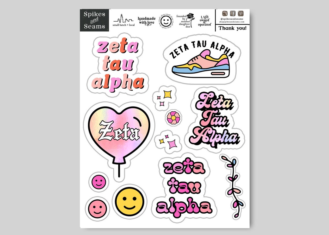 Delta Zeta stickers sorority recruitment sorority stickers | Etsy