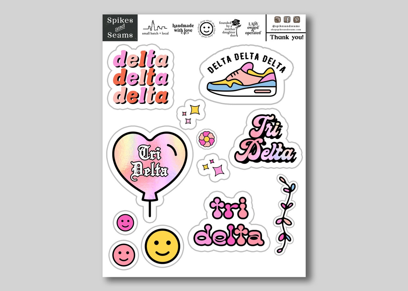 Delta Zeta stickers sorority recruitment sorority stickers | Etsy