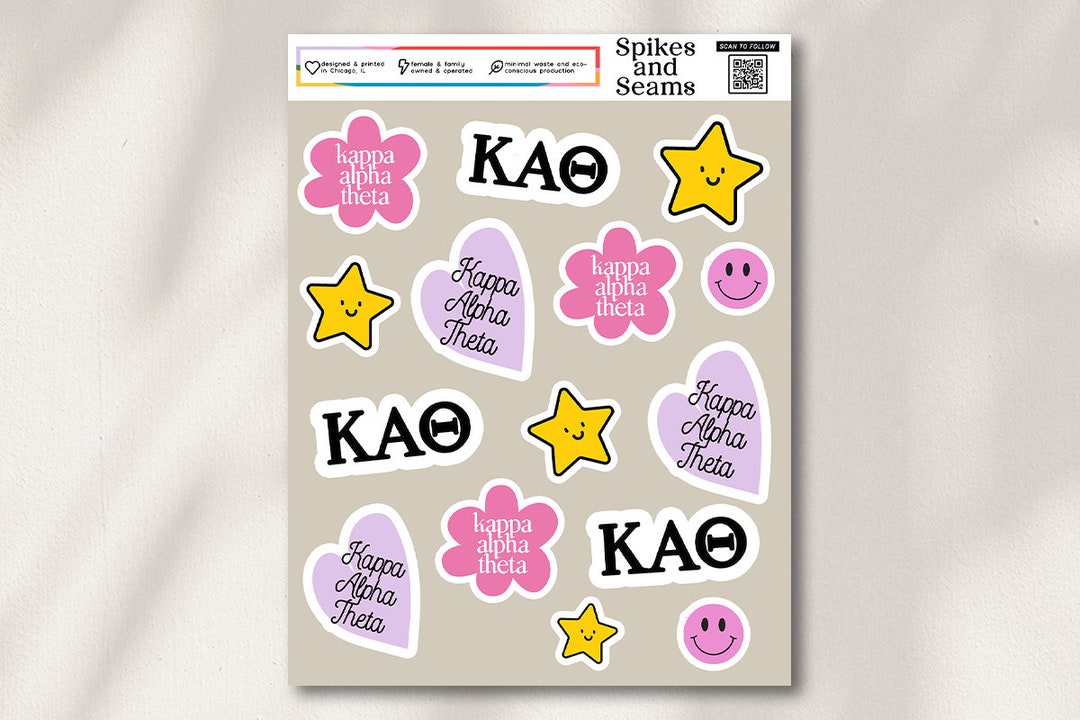 Theta Sticker Pack, Kappa Alpha Theta, Sorority Stickers, Recruitment ...