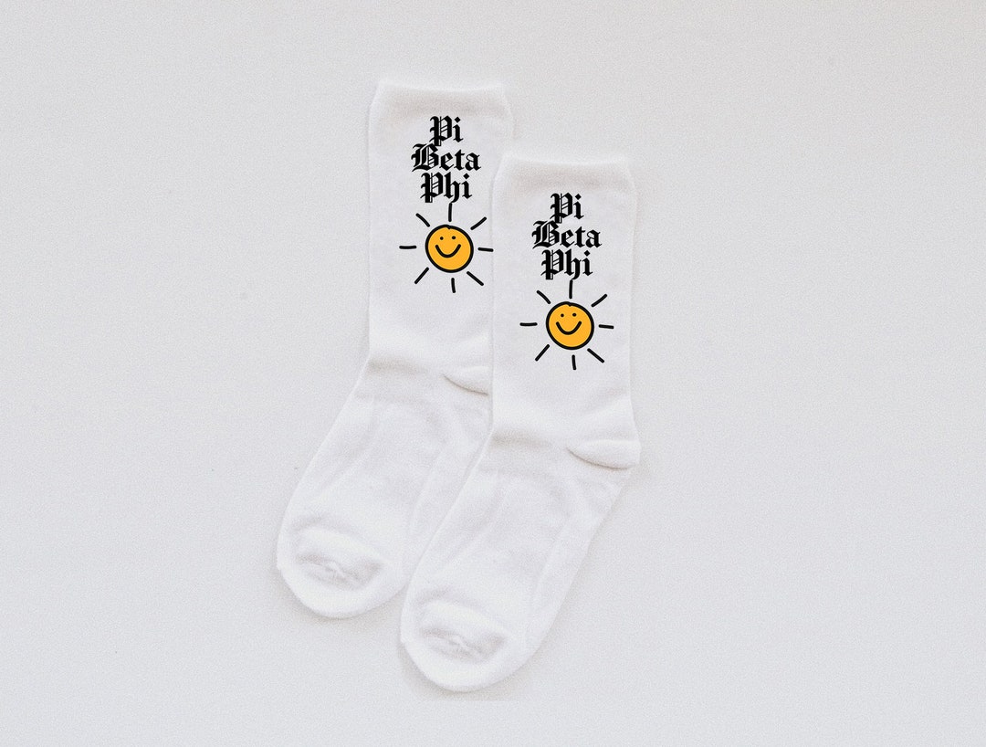 Pi Beta Phi Socks, Pi Phi, Recruitment, Gifts for Rush, Rush Gifts ...