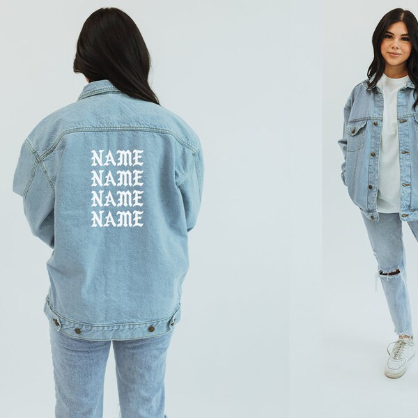 Custom Denim Jacket - Etsy