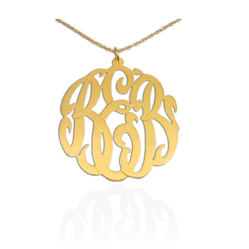 Monogram Pendant - Etsy