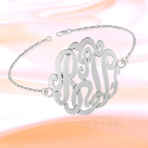 Monogram Bracelet - Etsy