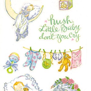 4x6" SR6404 ONE "newborn" (baby/child) Sticker Sheet by PSX - Etsy